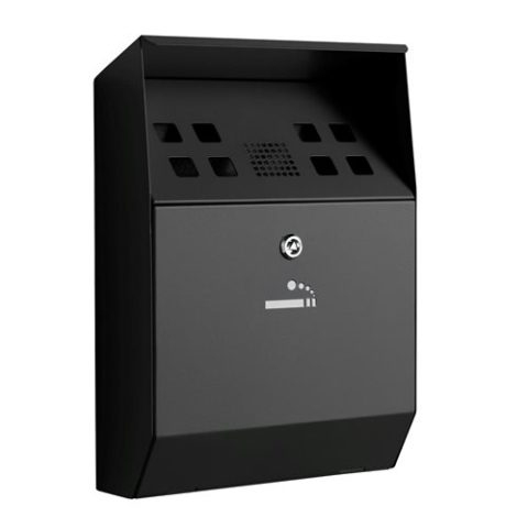 Black wall Mounted Cig BIn - JML Hardware